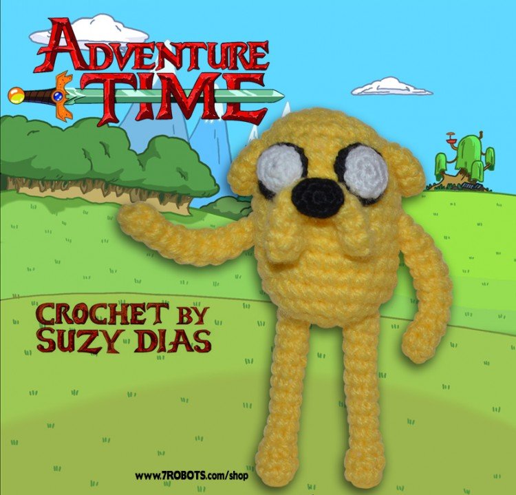 #AdventureTime Jake. Handmade #SuzyDias #amigurumi #crochet - 7 Robots