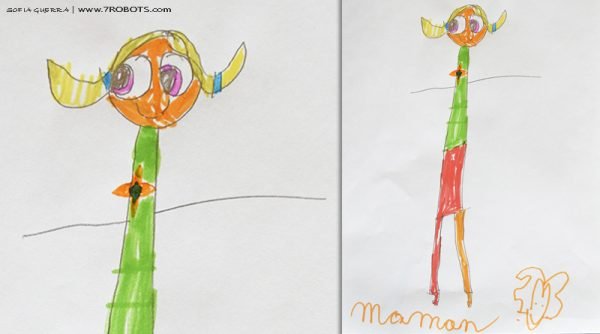 Kids Drawing Funny Bodies. Art by Sofia Guerra