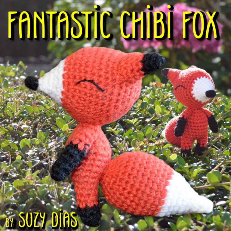 Fantastic Chibi Fox Crochet Pattern by Suzy Dias for 7 Robots