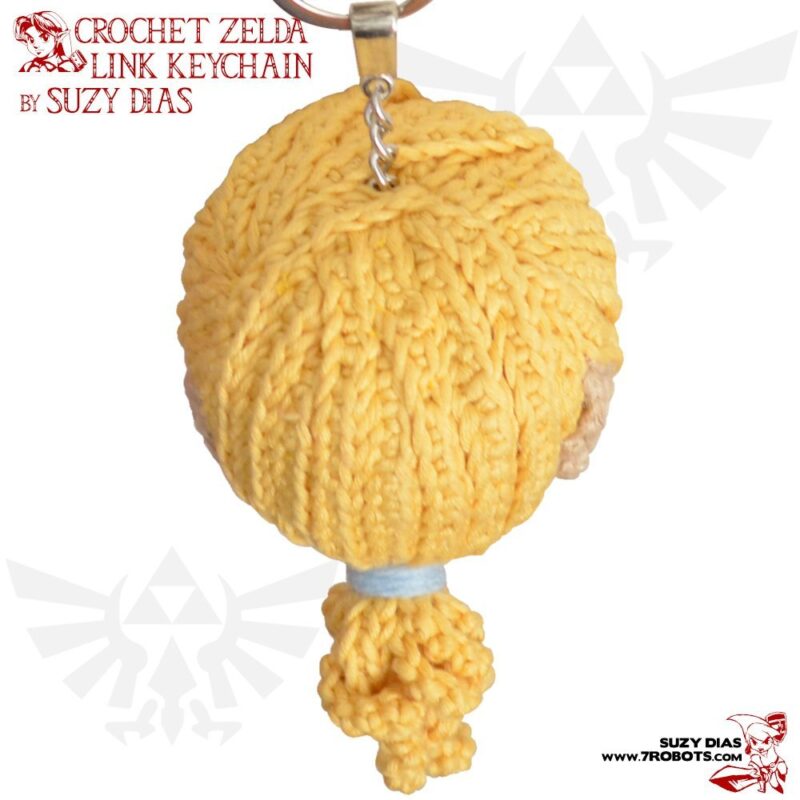 Crochet Zelda Link Keychain Handmade by Suzy Dias