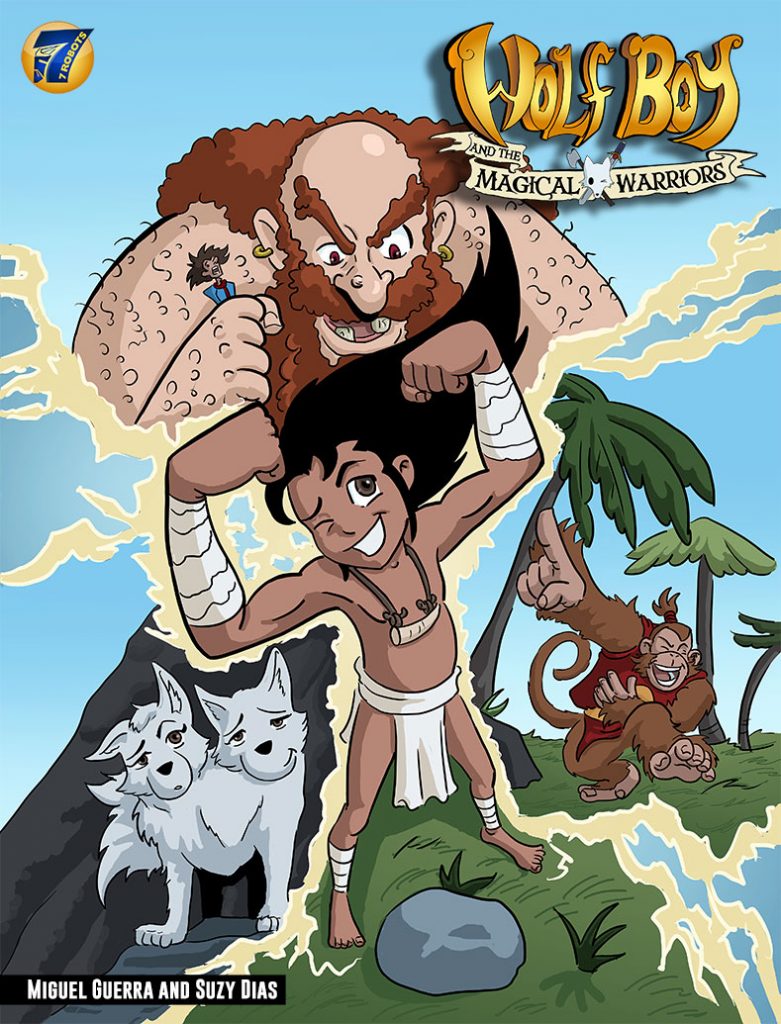 Crochet Wolf Boy from our comic series Wolf Boy & the Magical Warriors