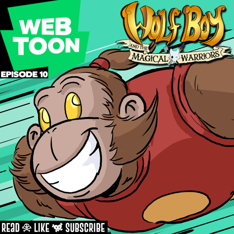 WEBTOON episode 10: Wolf Boy and the Magical Warriors