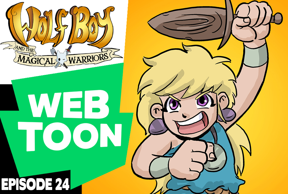 WEBTOON episode 24: Wolf Boy and the Magical Warriors
