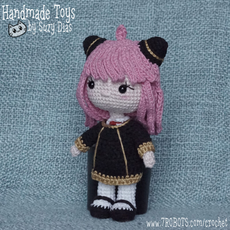 Crochet Spy x Family Anya Forger by Suzy Dias